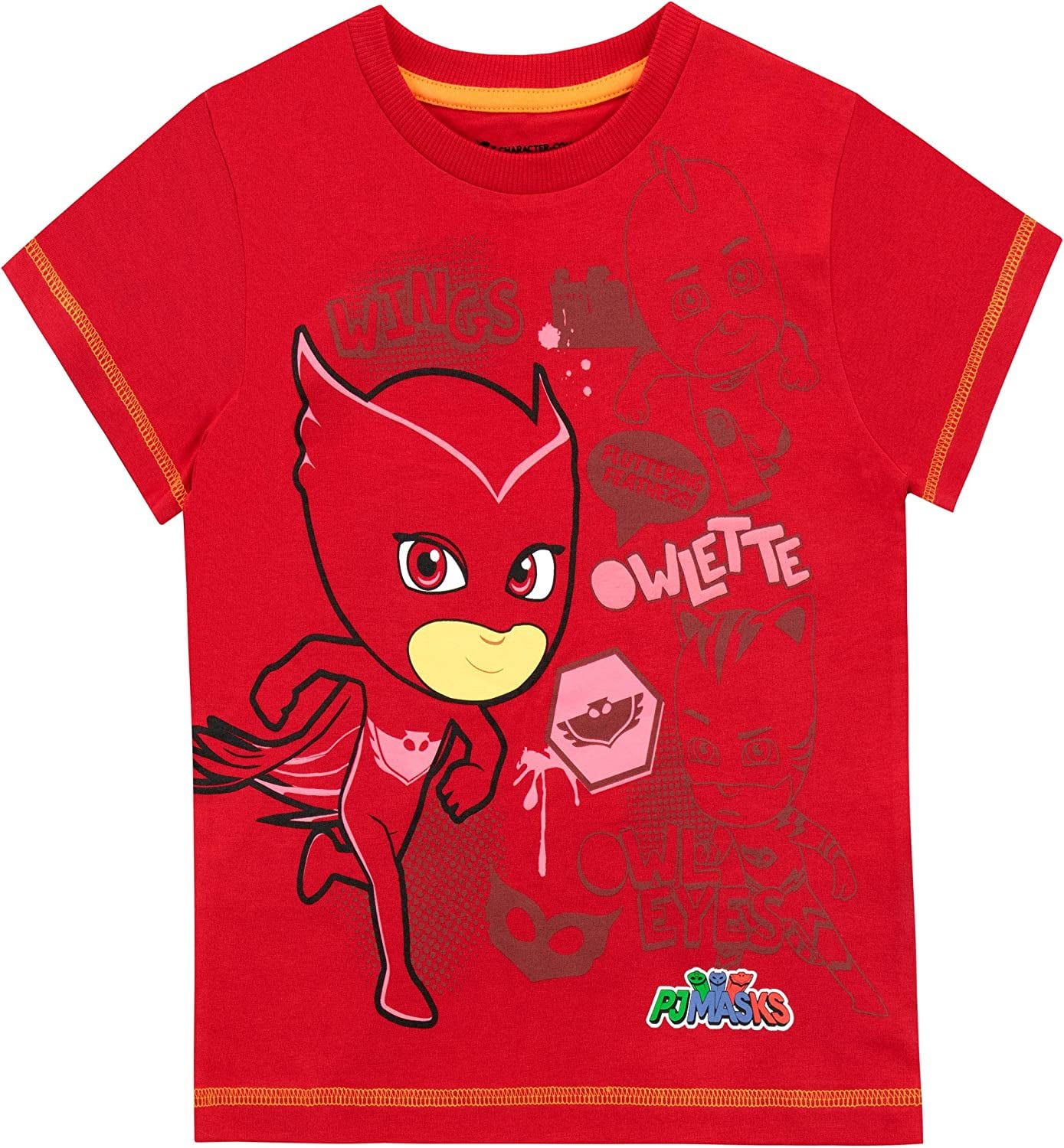 PJ Masks Boys Short Sleeve Owlette T-Shirt Sizes 4-10 - Walmart.com
