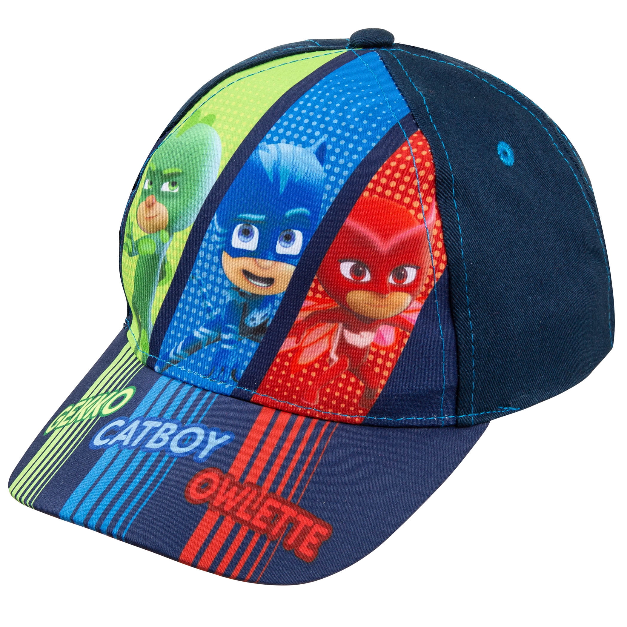 PJ Masks Boys Toddler Baseball Cap, Characters - Gekko, Catboy, Owlette ...