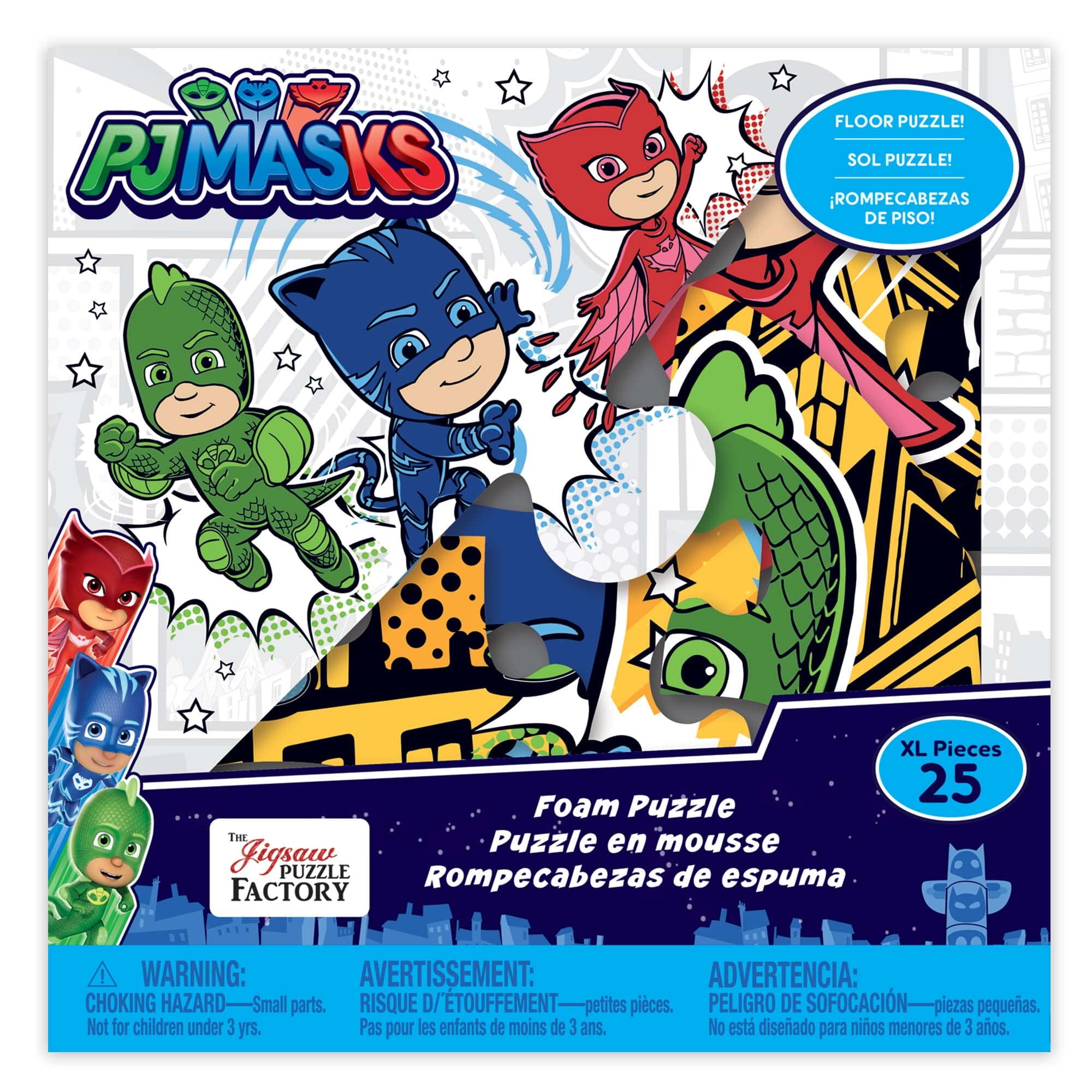 PJ Masks Foam Jigsaw Puzzle, Large Floor Puzzle, 25 Piece Puzzle for ...