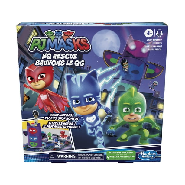 PJ Masks HQ Rescue Kids Board Game, Preschool Board Games, Includes 3D ...