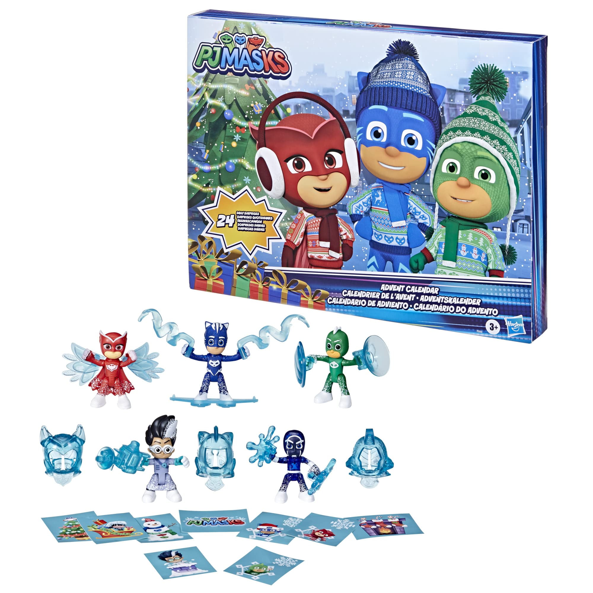 PJ Masks Christmas Playset Advent Calendar, 24 Surprise Toys, Action ...