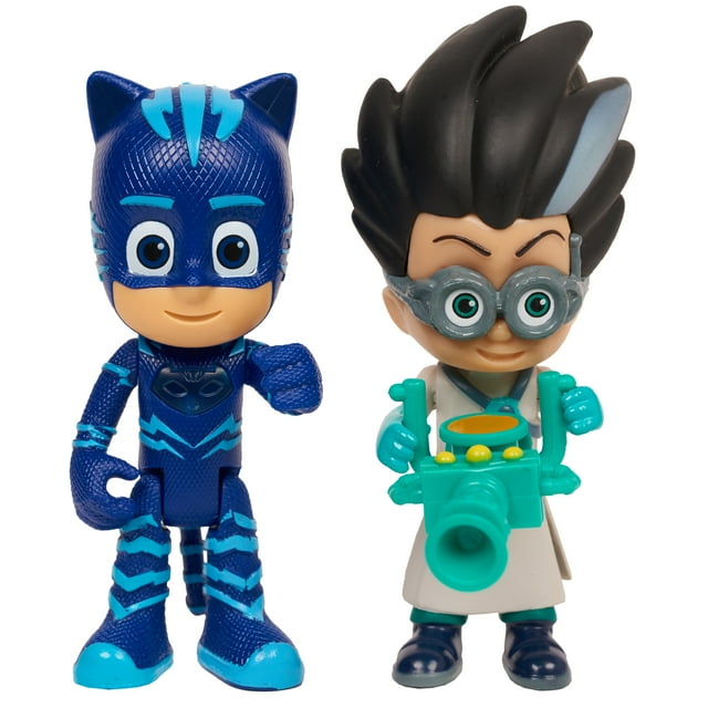 PJ Masks Light Up Hero and Villian 2-Pack Figure Set - Catboy vs. Romeo ...