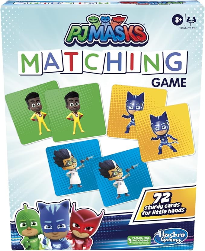 PJ Masks Matching Game for Kids Ages 3 and Up, Fun Preschool Memory ...
