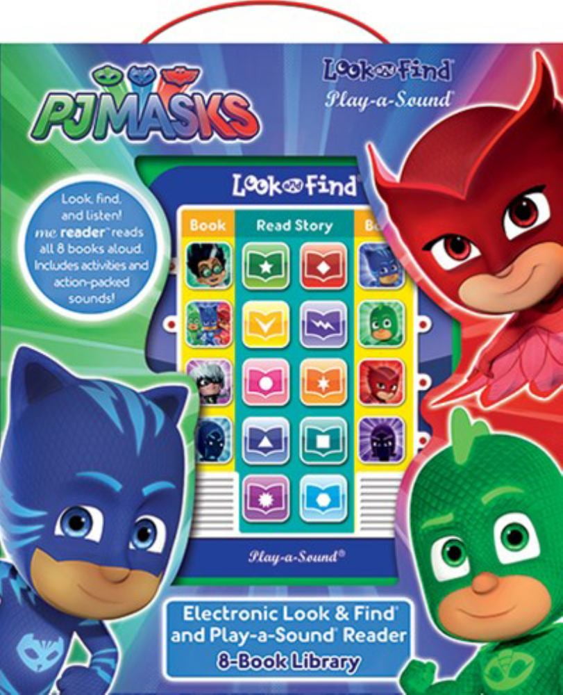 PJ Masks Reading Learning Talking Touch Teach: Me Reader 8-Book Library ...