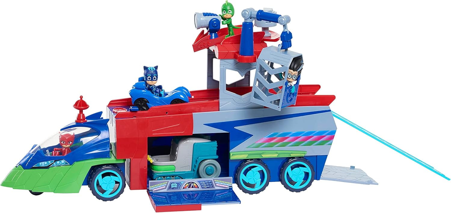 PJ Masks PJ Seeker with Bonus Figures,10-pieces, Lights and Sounds Toy ...