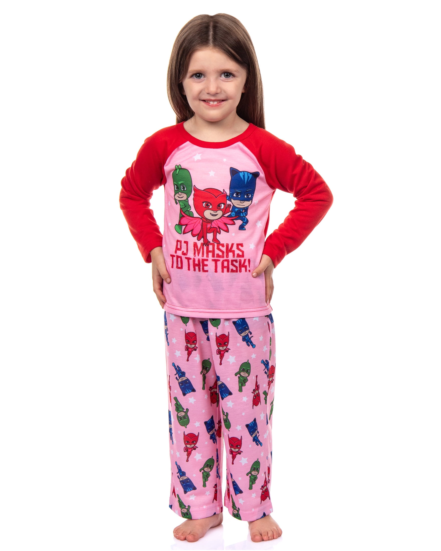 PJ Masks Pajamas Toddler Girls' To The Task 2 Piece Lounge Sleep Set ...