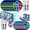 PJ Masks Party Tableware Deluxe Set for 24 Guests - Walmart.com