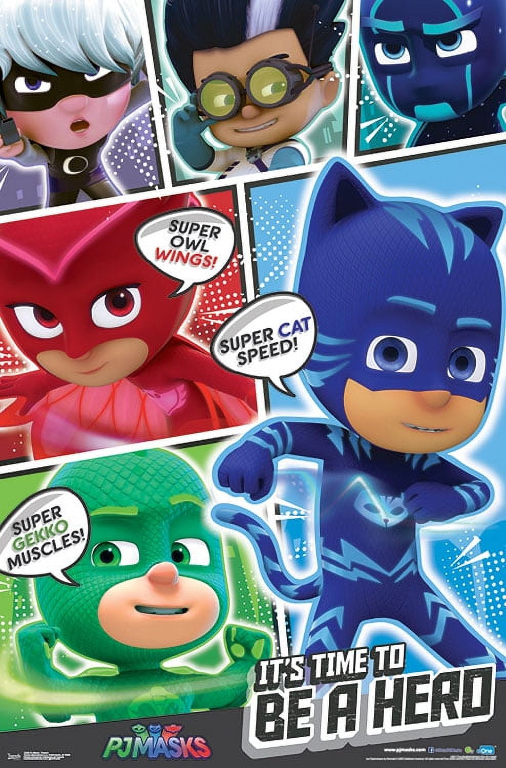 PJ Masks - Powers Poster and Poster Clip Bundle - Walmart.com