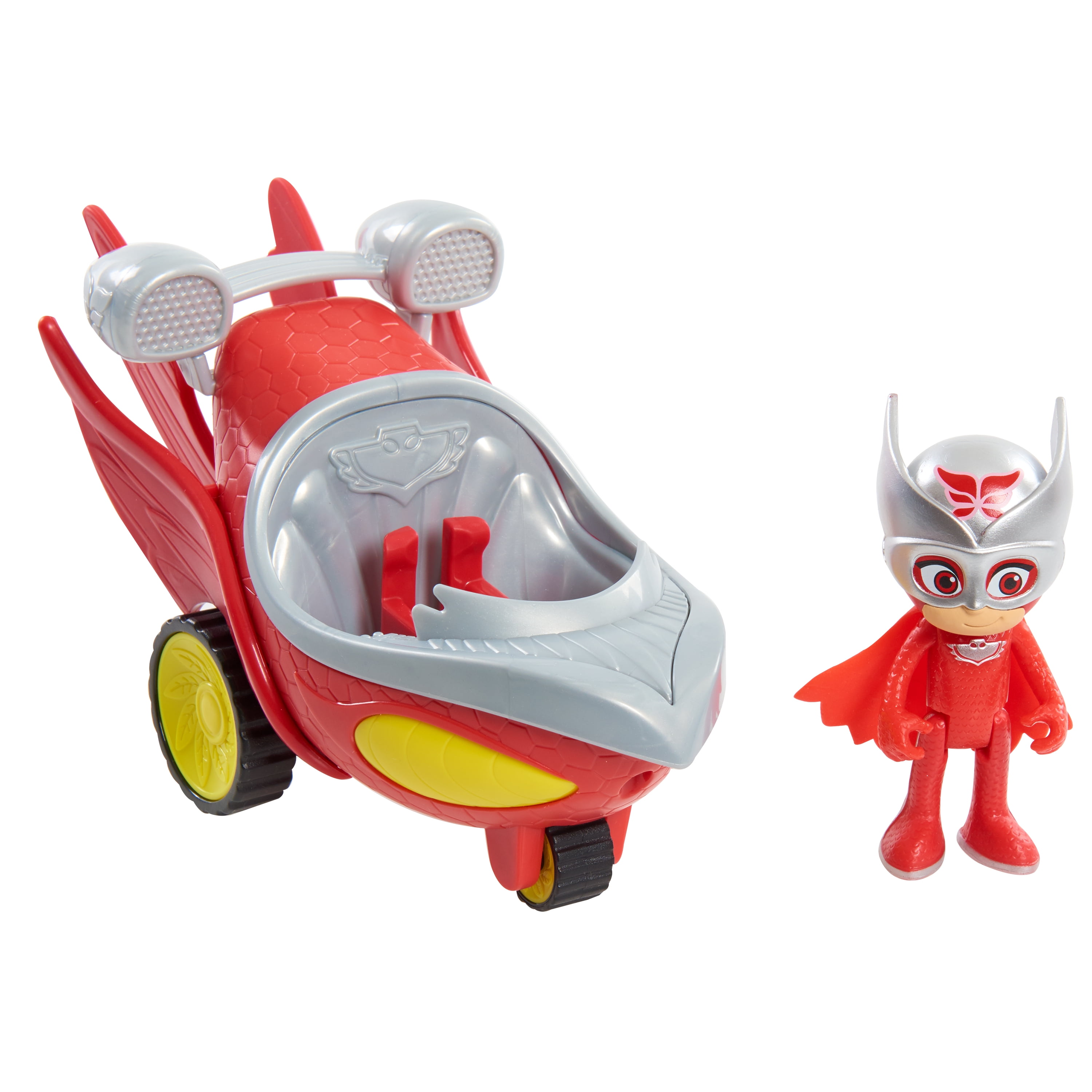 PJ Masks Speed Booster Owl Glider, Poseable Owlette Figure, Rolling ...