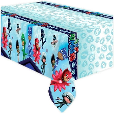 PJ Masks Birthday Plastic Party Tablecloth, 84 x 54 Inches - Walmart.com