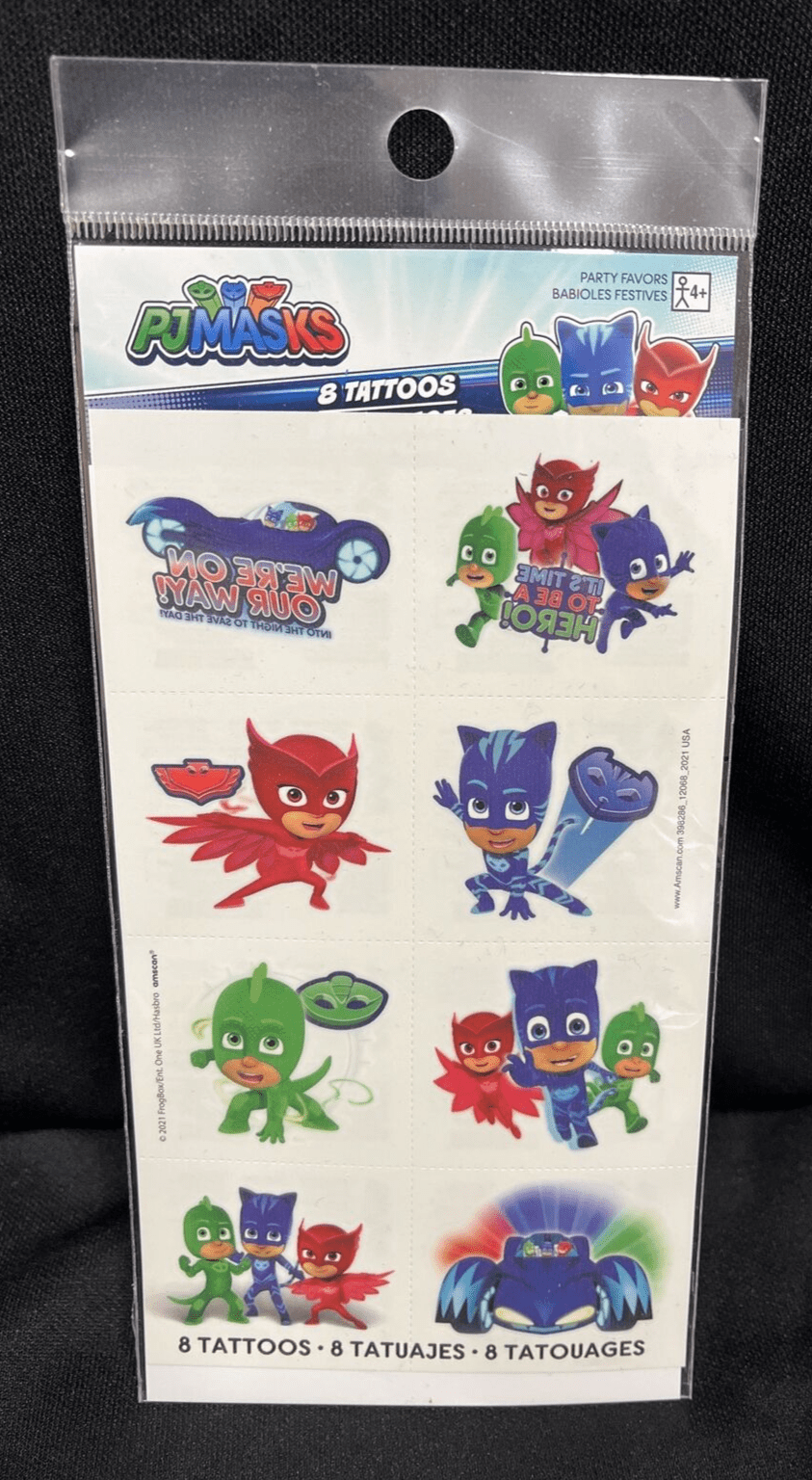 PJ Masks Tattoos (1 Sheet) - Walmart.com
