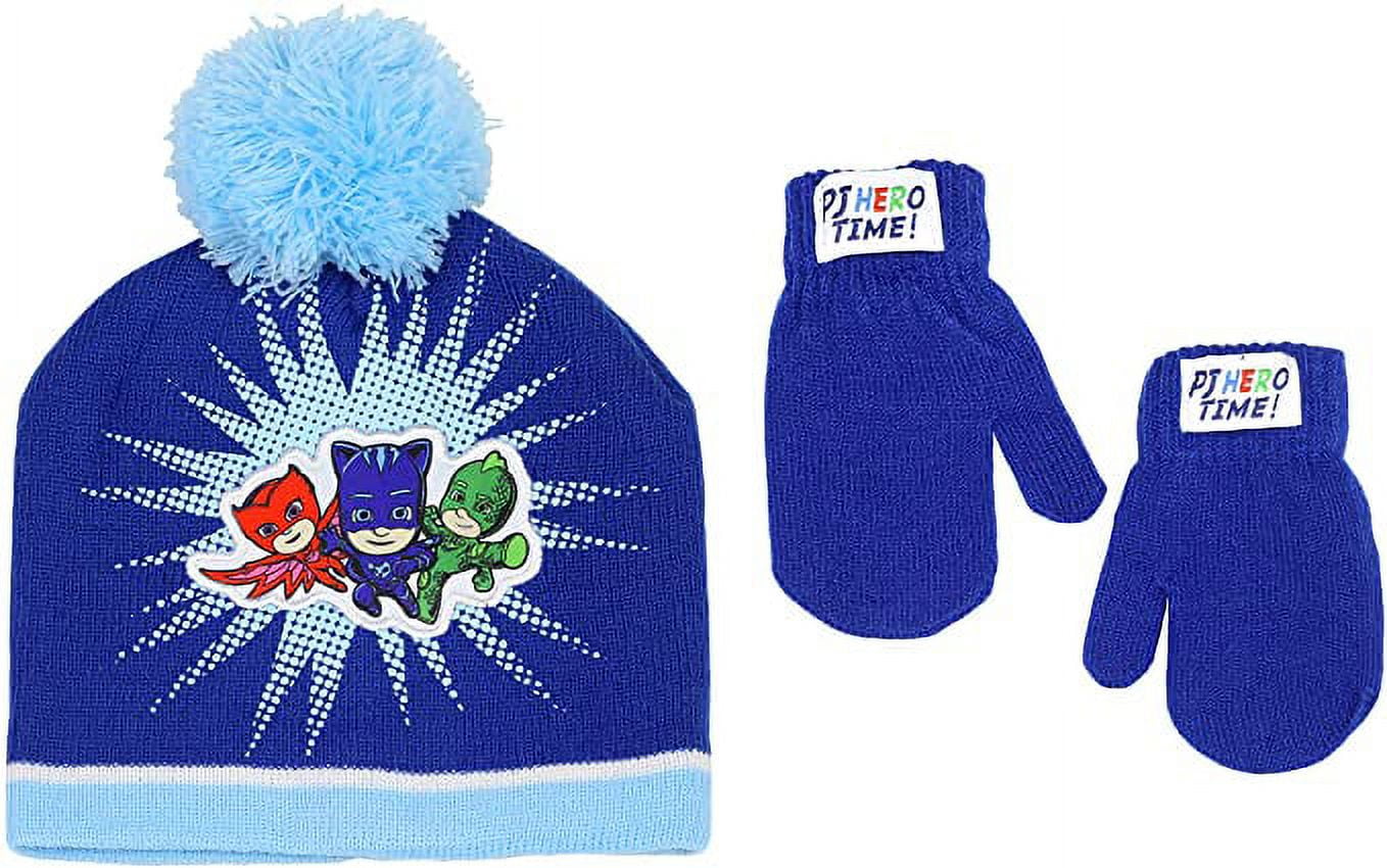 PJ Masks Toddler Beanie Cold Weather Hat And Glove Set - Walmart.com