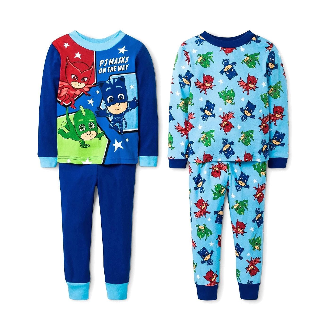 PJ Masks Toddler Boy's 'On The Way' 4-Piece Cotton Pajama Set (Size 3T ...