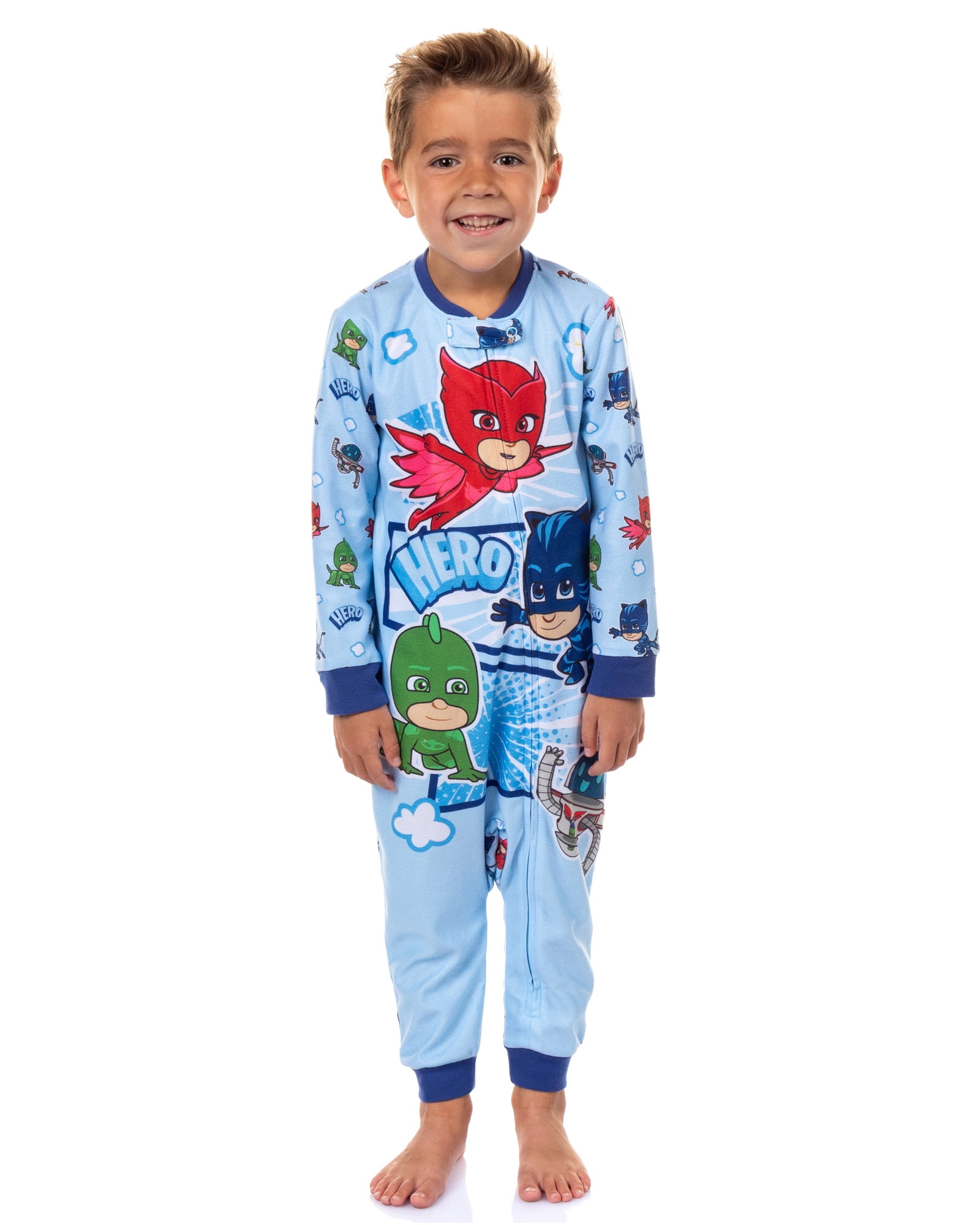 PJ Masks Toddler Boys' Gekko Catboy Owlette Hero Footless Sleeper ...