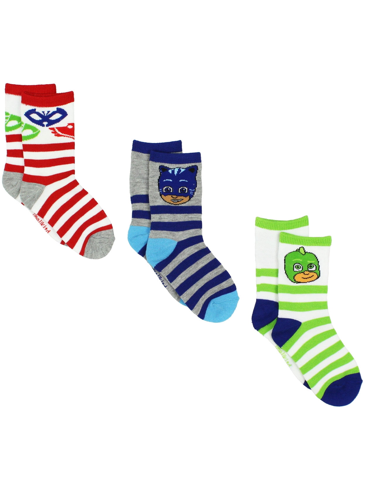 PJ Masks Toddler Boys Girls 3 pack Crew Socks Set PJ004BCC - Walmart.com