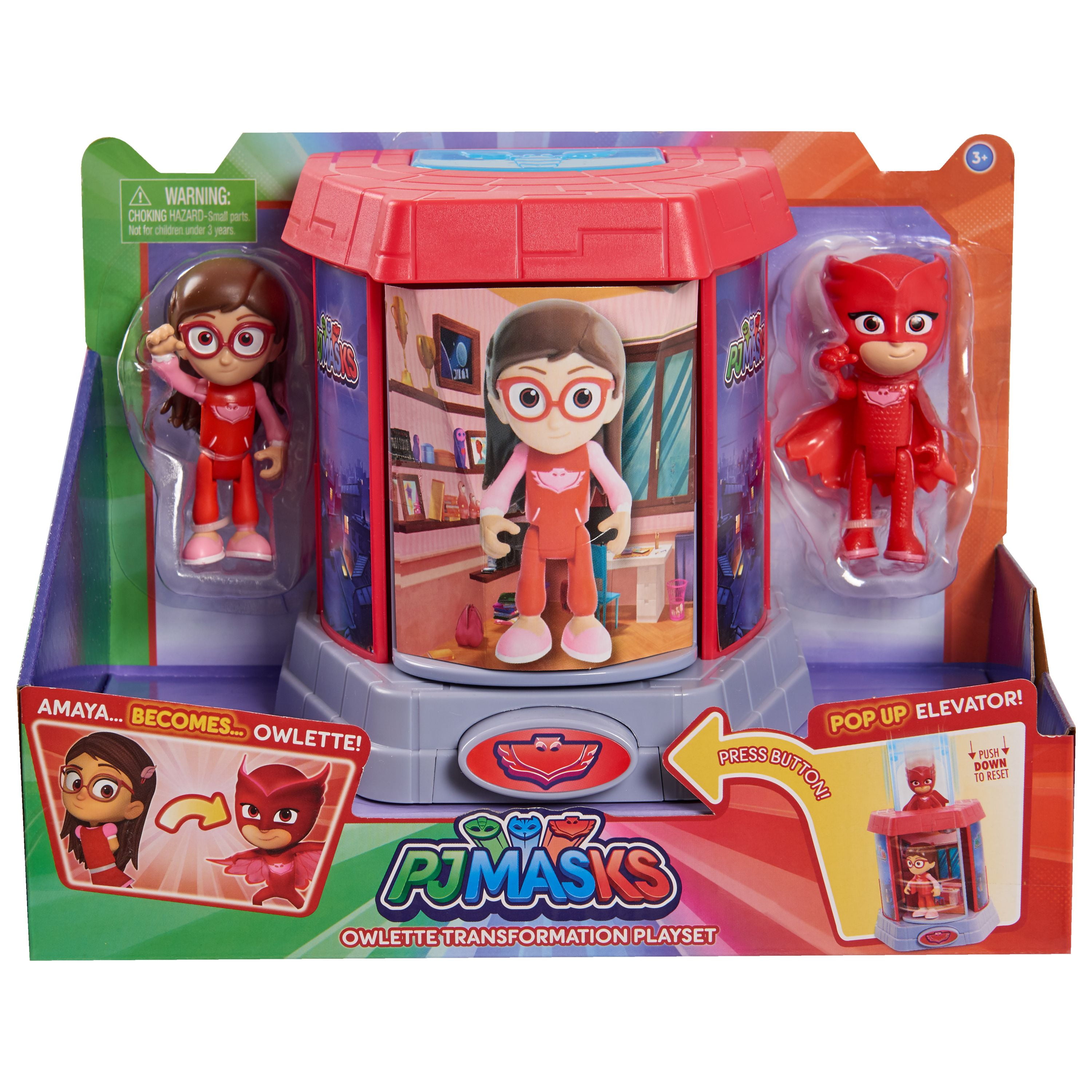 Walmart PJ Masks Owlette Transforming Figure Set, Interactive Kids Toy ...