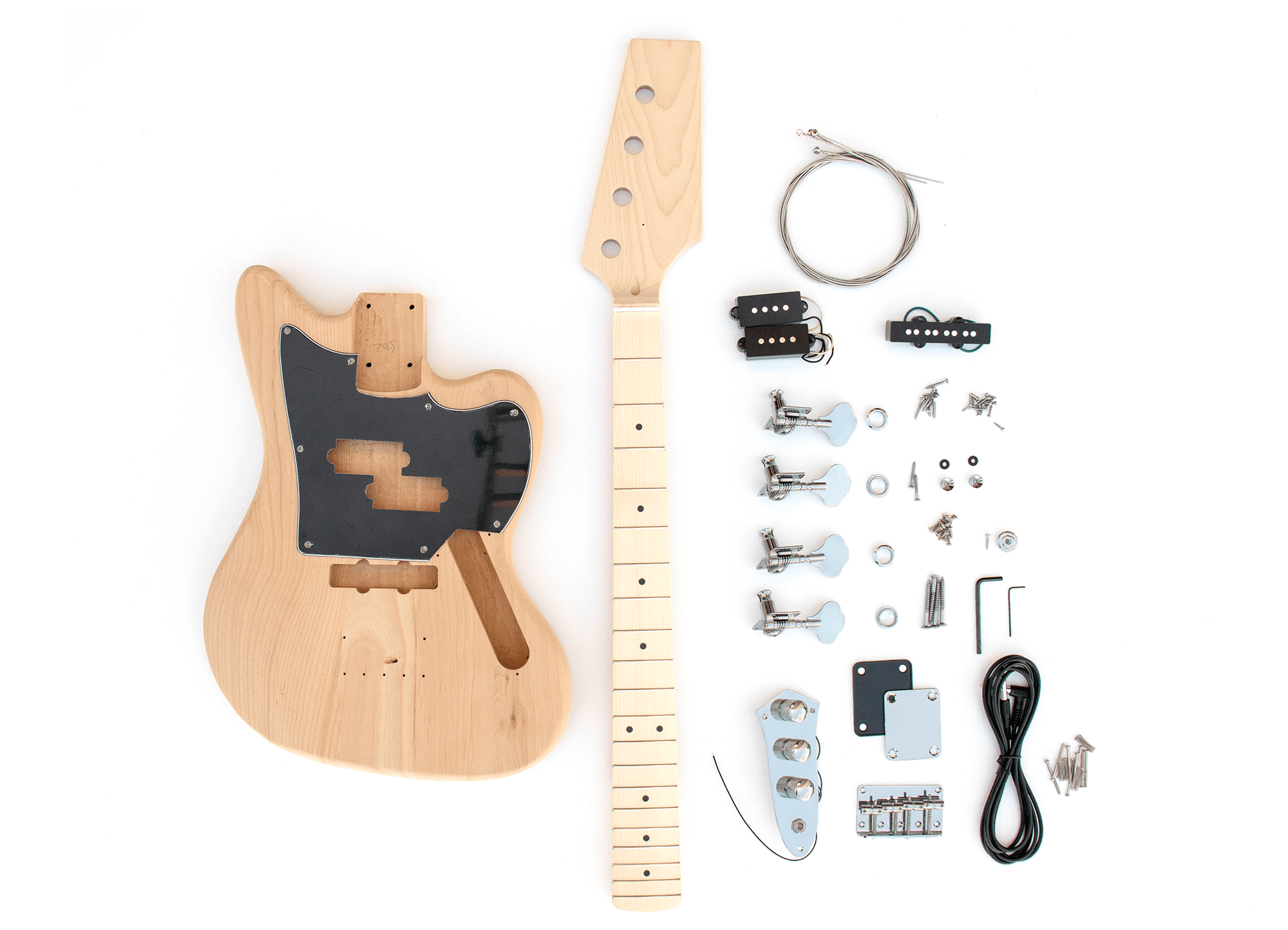 PJ Short Scale Style Build Your Own Bass Guitar Kit - Walmart.com