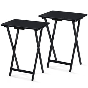 Shop Folding Snack Tables and Tray Sets for Home in Multiple Finishes