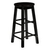 PJ Wood 29 Inch Counter High Backless Barstools, Classic Round-Seat ...