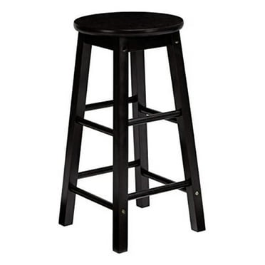 PJ Wood 29 Inch Counter High Backless Barstools, Classic Round-Seat ...