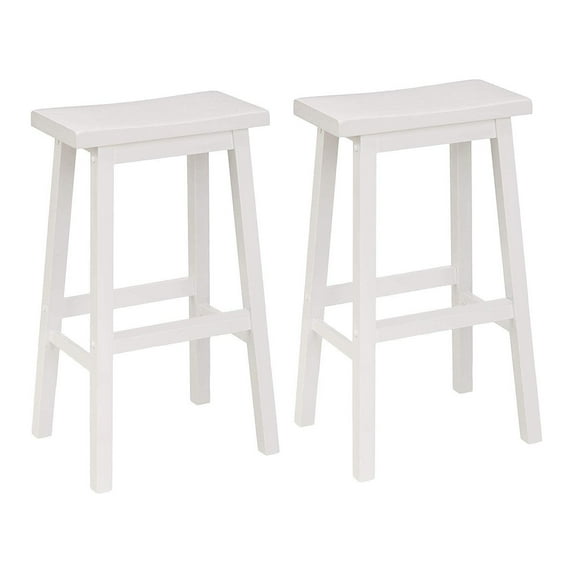 PJ Wood 29-Inch Wooden Bar Stool, Backless, Kitchen & Counter Height ...