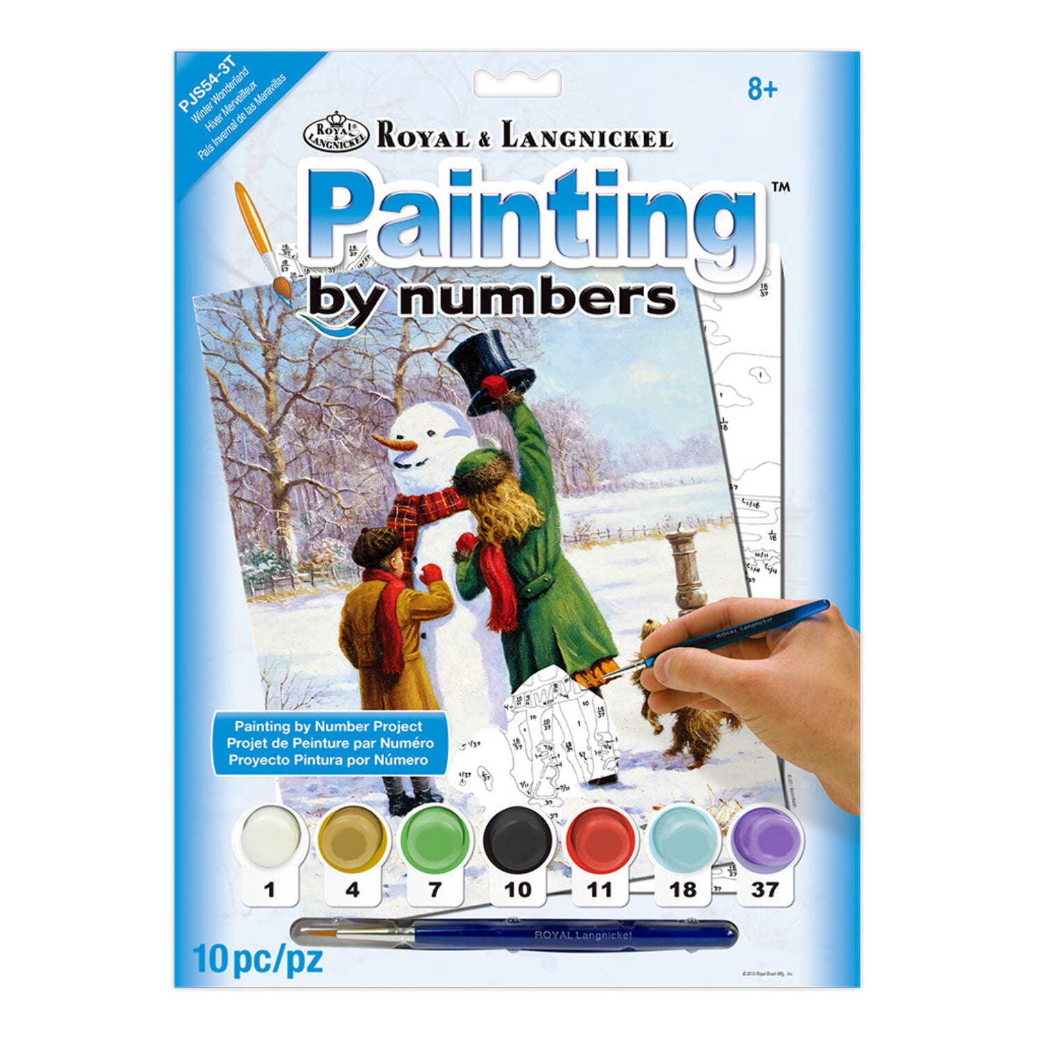 Royal & Langnickel Painting by numbers™ 10pc Winter Wonderland Project ...