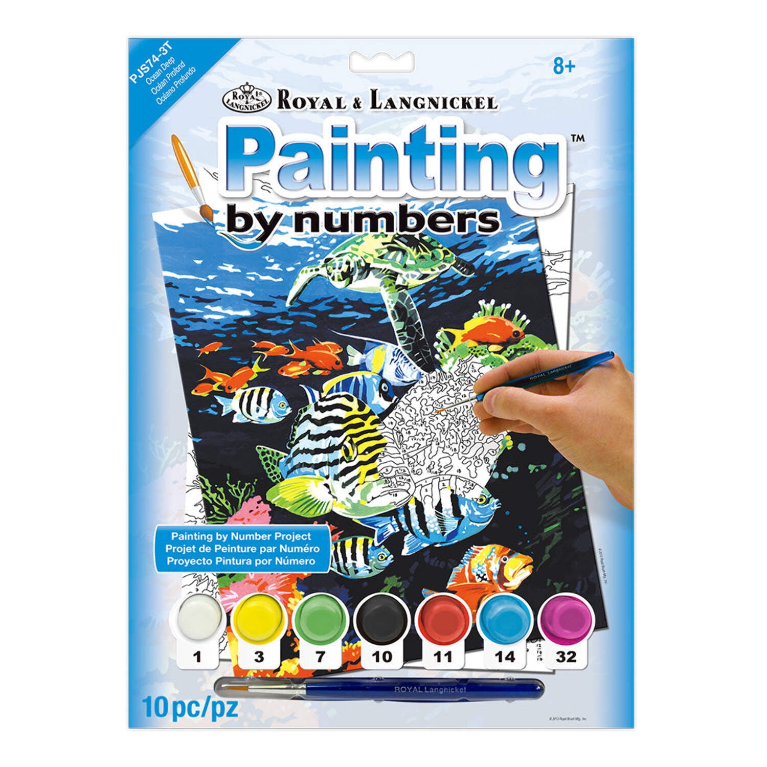 PJS74 | Painting by numbers™ 10pc 8.75" x 11.375" Ocean Deep Painting ...