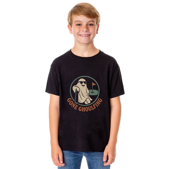 PJammy Halloween T-Shirt Boys' Gone Ghoulfing Short Sleeve Tee ...