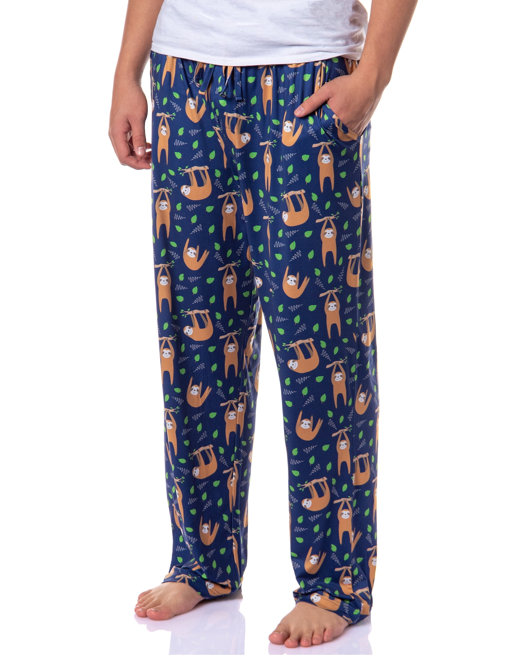 PJammy Men's Sloth Animal Hanging Around Sleep Lounge Pajama Sleepwear ...