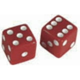 Allparts PK-3250 Set of 2 Unmatched Dice Knobs, Red - Walmart.com