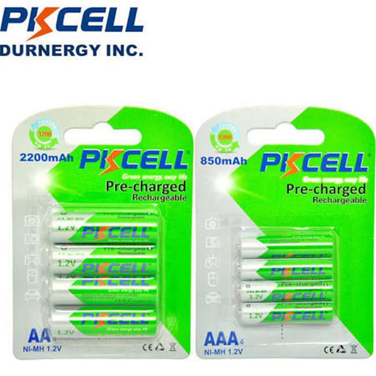 PK Cell RTU-850AAA-4B 1.2V Precharged Low Self Discharge Rechargeable ...
