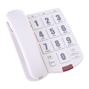Big Button Phone with Speakerphone White - Walmart.com