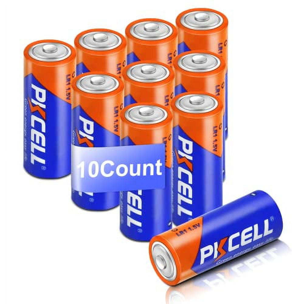 PKCELL N Size 1.5V Alkaline Batteries, 10 Pack Ultra Long-Lasting ...