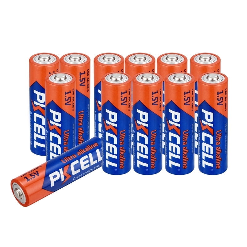 PKCELL AA Batteries 12 Pack - Alkaline Double A Battery - Ultra Long ...