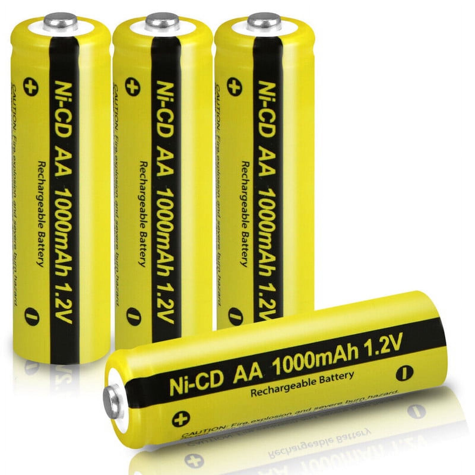 PKCELL AA NiCd Rechargeable Batteries 1000mAh 1.2V Battery Pack for Solar Lights, Garden Lights ...