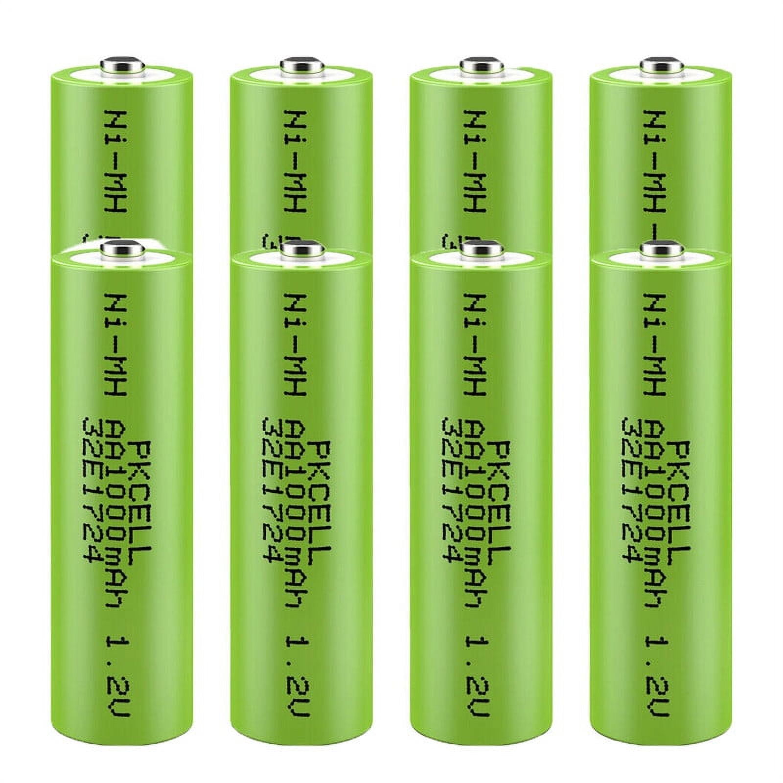 PKCELL AA NiMH Rechargeable Batteries 1000mAh 1.2v for Outdoor Solar ...