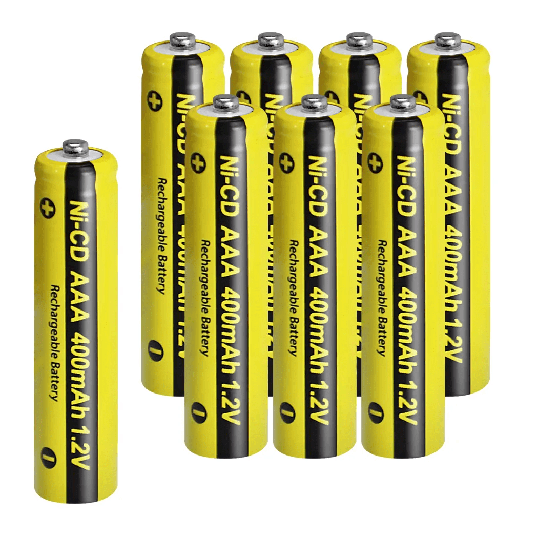 PKCELL AAA 1.2V 400mAh NiCD Rechargeable Batteries for Garden Lights 8 ...