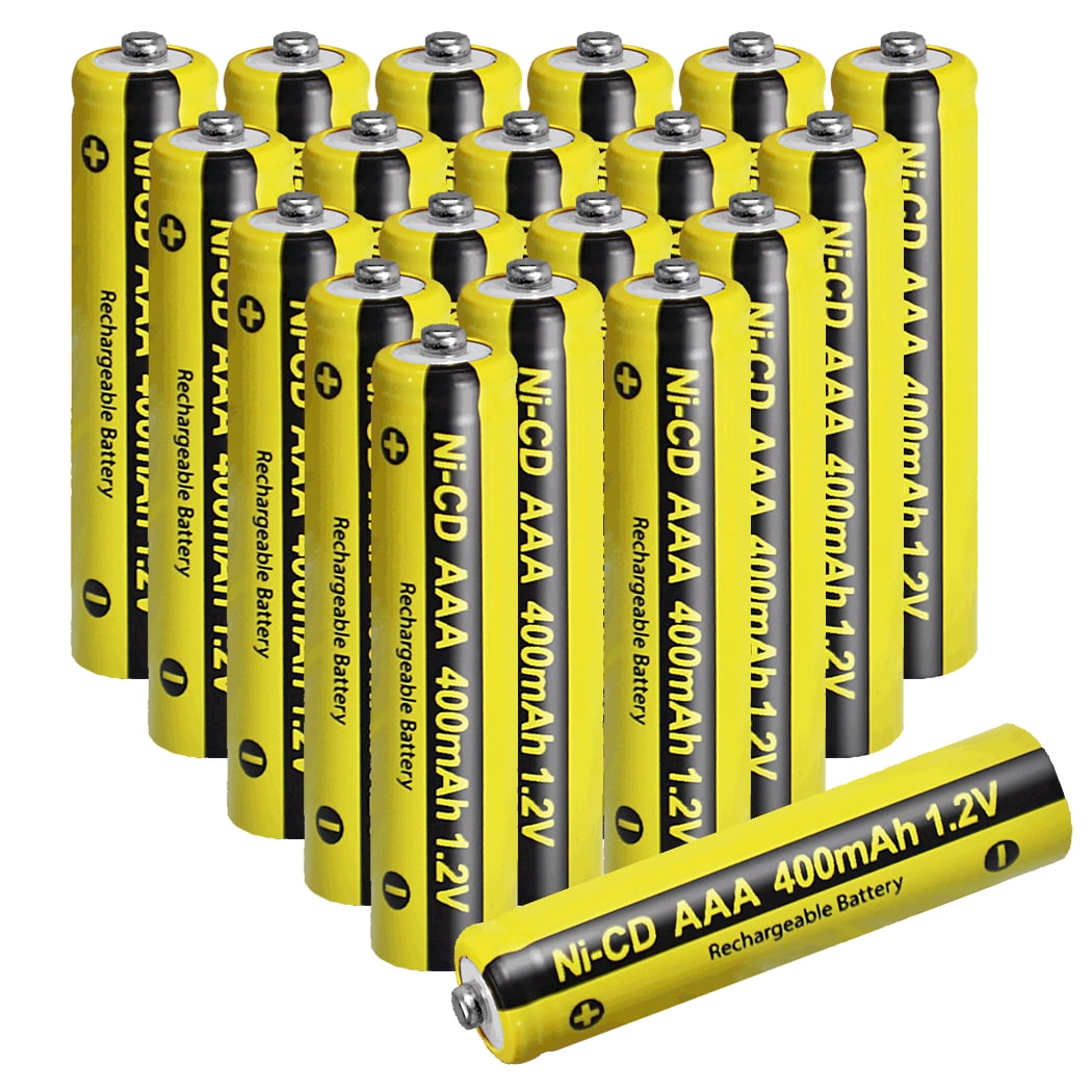 PKCELL AAA Batteries Triple A Batteries NICD 400mAh 1.2V Rechargeable ...