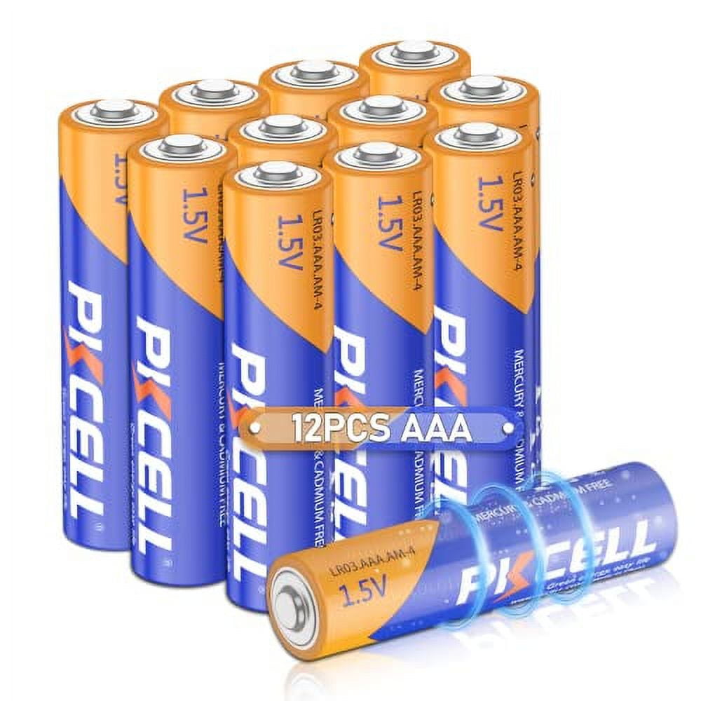 PKCELL AAA LR03 Batteries, .. 1.5V Triple A Alkaline .. Battery AAA ...