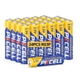 PKCELL AAA R03P UM4 1.5V Battery, 24PCS Triple A Carbon Zinc Batteries ...