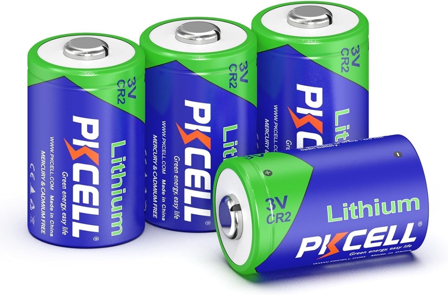 PKCELL CR2 3V Lithium Battery 4 Pack Non-rechargeable High Power CR 2 Batteries - Walmart.com