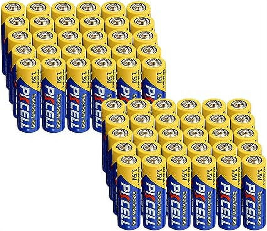 PKCELL High Energy AA Batteries (60 Pack), Double A Long-Lasting ...