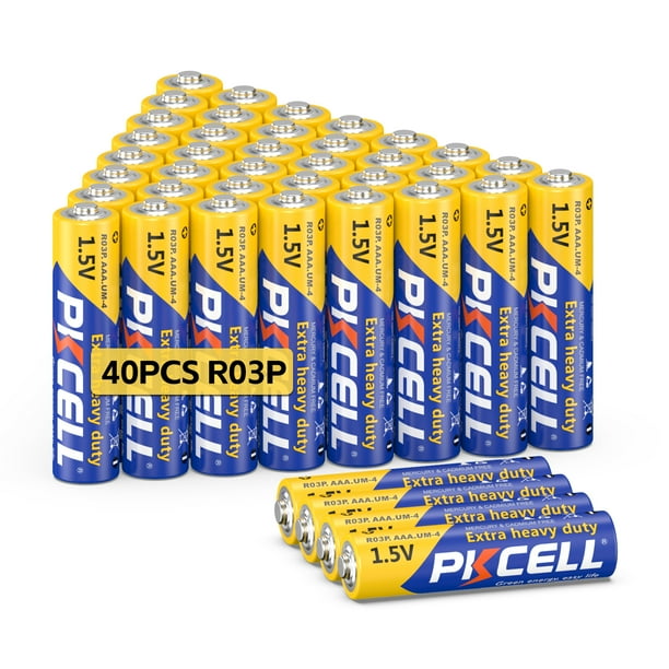 PKCELL MAX AAA Batteries (40 Pack), Triple A 1.5V Batteries - Walmart ...