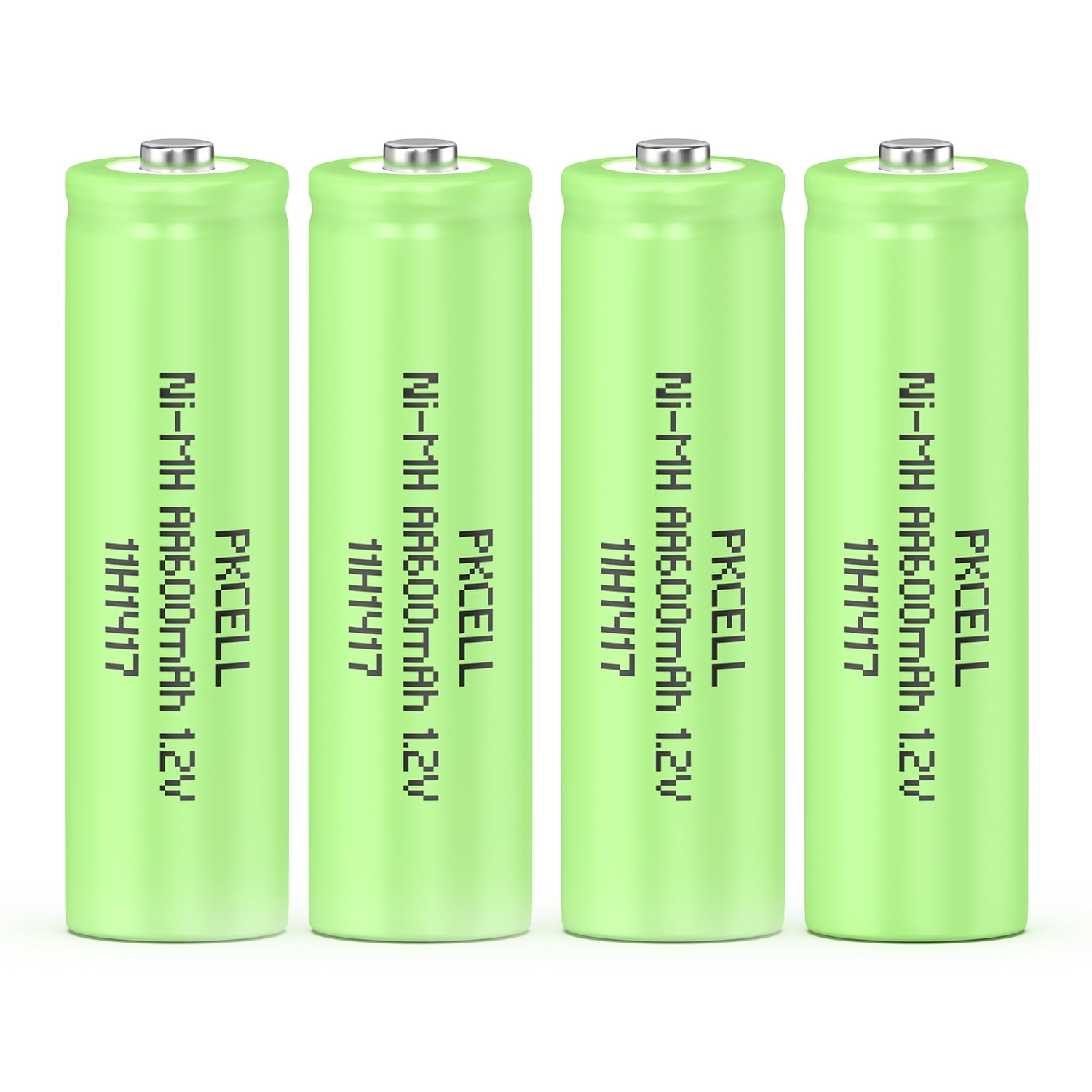 PKCELL NiMH rechargeable AA battery, 4PCS 1.2V 600mAh Outdoor Solar ...