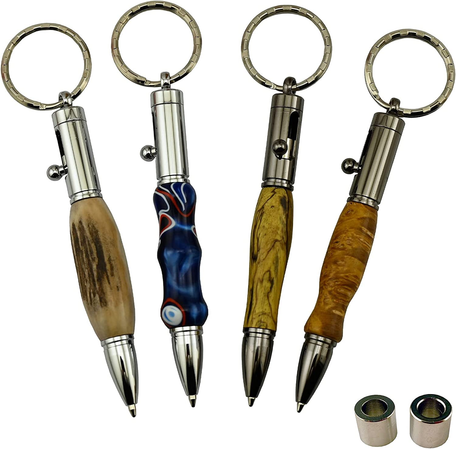 PKCPMINSS Mini Bolt Action Keychain Pen Kit Starter Package Woodturning ...