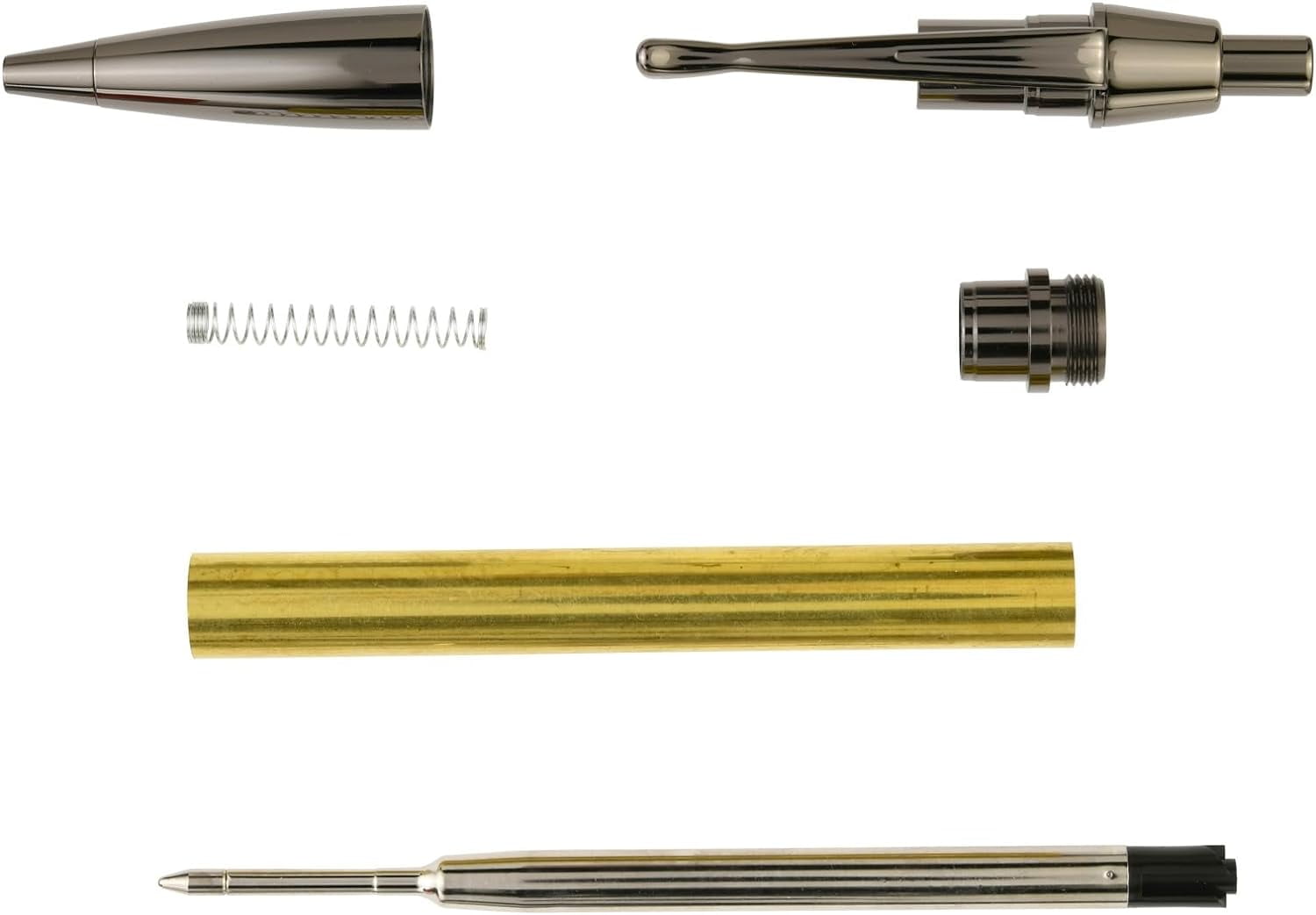 PKDVNGM Devin Click Pen Kit Woodturning Project (5, Gun Metal ...