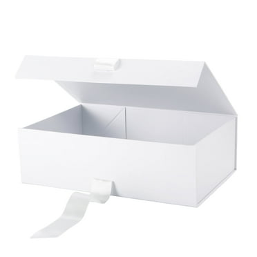 Big Dot of Happiness Pink Stripes - Square Favor Gift Boxes - Simple ...