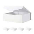 PKGSMART 5 Large White Gift Boxes, Magnetic Gift Boxes with Lids for ...
