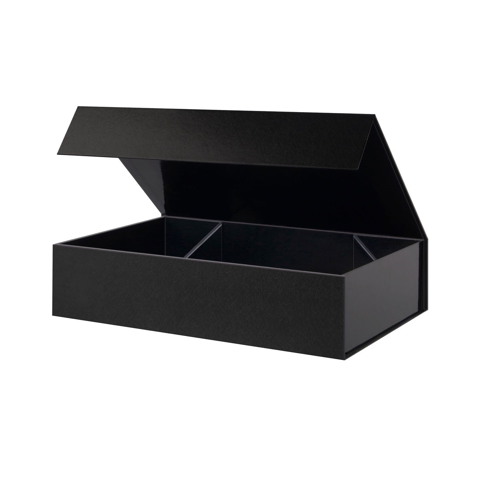 PKGSMART Extra Large Gift Boxes 17x11x4 Inches, Black Gift Boxes with ...