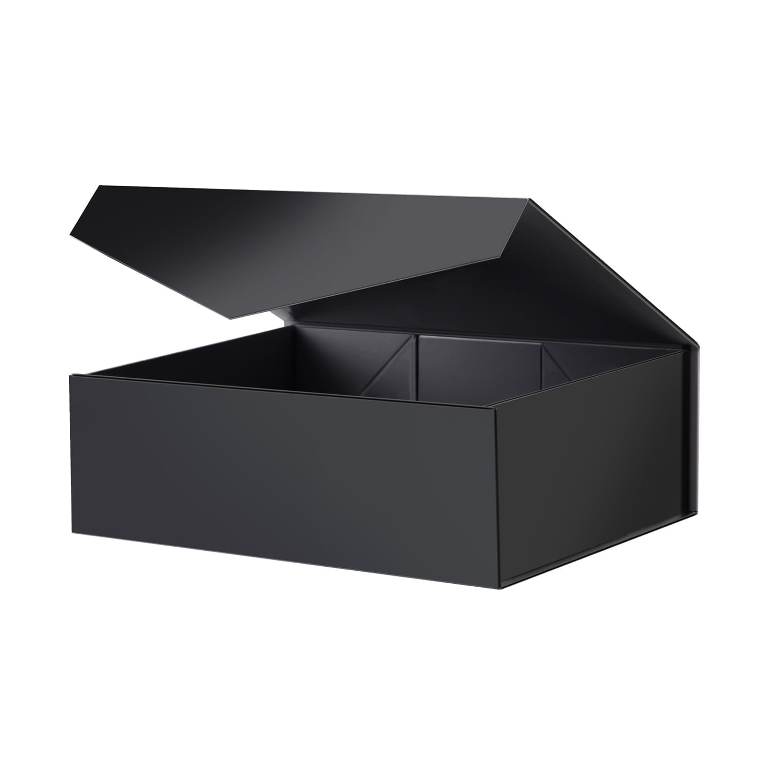 PKGSMART Black Magnetic Gift Box with Lid, 13.5x9x4.1 inches, Large ...
